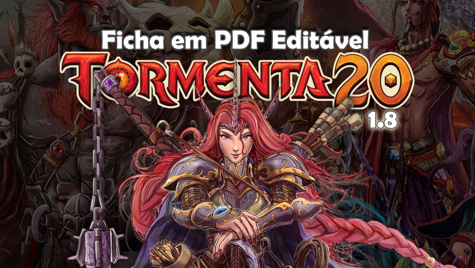 Tormenta 20 | Nova Ficha de Personagem Editável v2.0 (duas páginas)