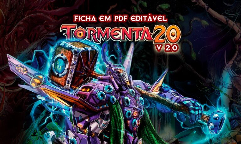 Tormenta 20 | Nova Ficha de Personagem Editável v2.0 (duas páginas)
