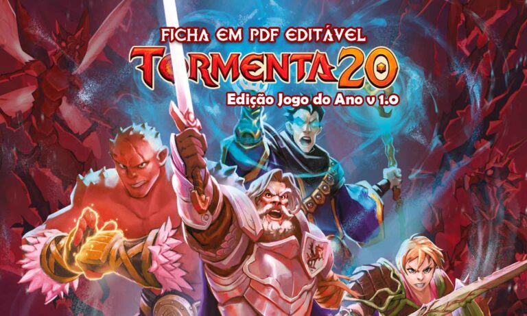 Tormenta 20 | Confira a nova Ficha T20 Edição Jogo do Ano - Multiversos